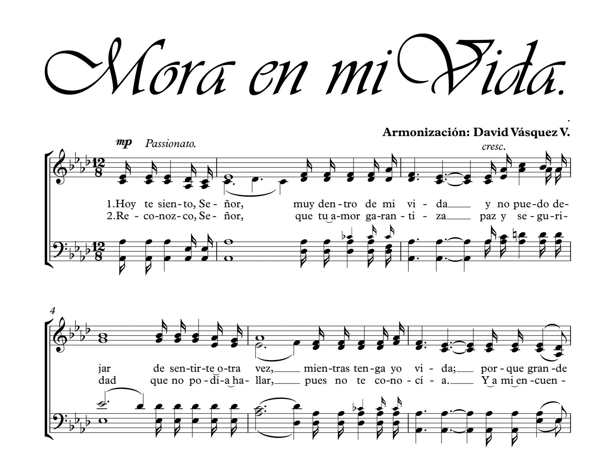 GRANDES Y MARAVILLOSAS SON TUS OBRAS. | Partitura Coral | Coro IEP