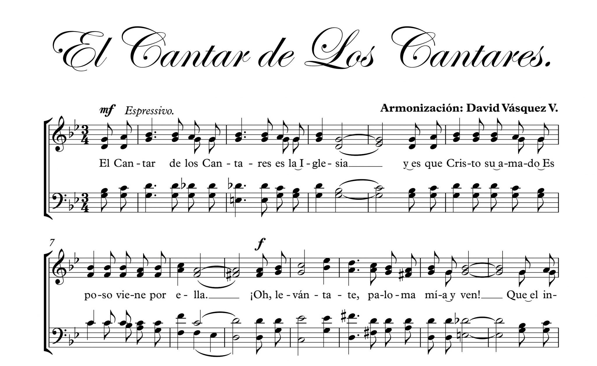 GRANDES Y MARAVILLOSAS SON TUS OBRAS. | Partitura Coral | Coro IEP