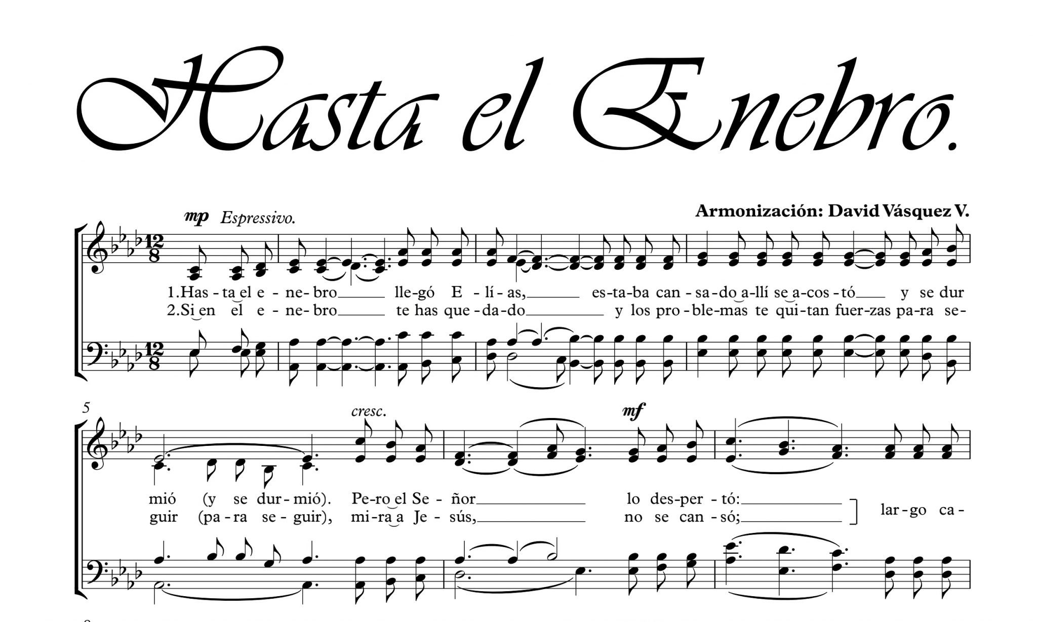 Jesus Nazareno | Partitura Coral | Coro IEP