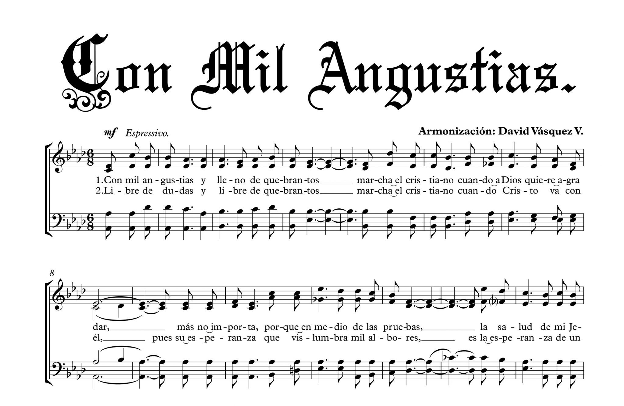 Jesus Nazareno | Partitura Coral | Coro IEP