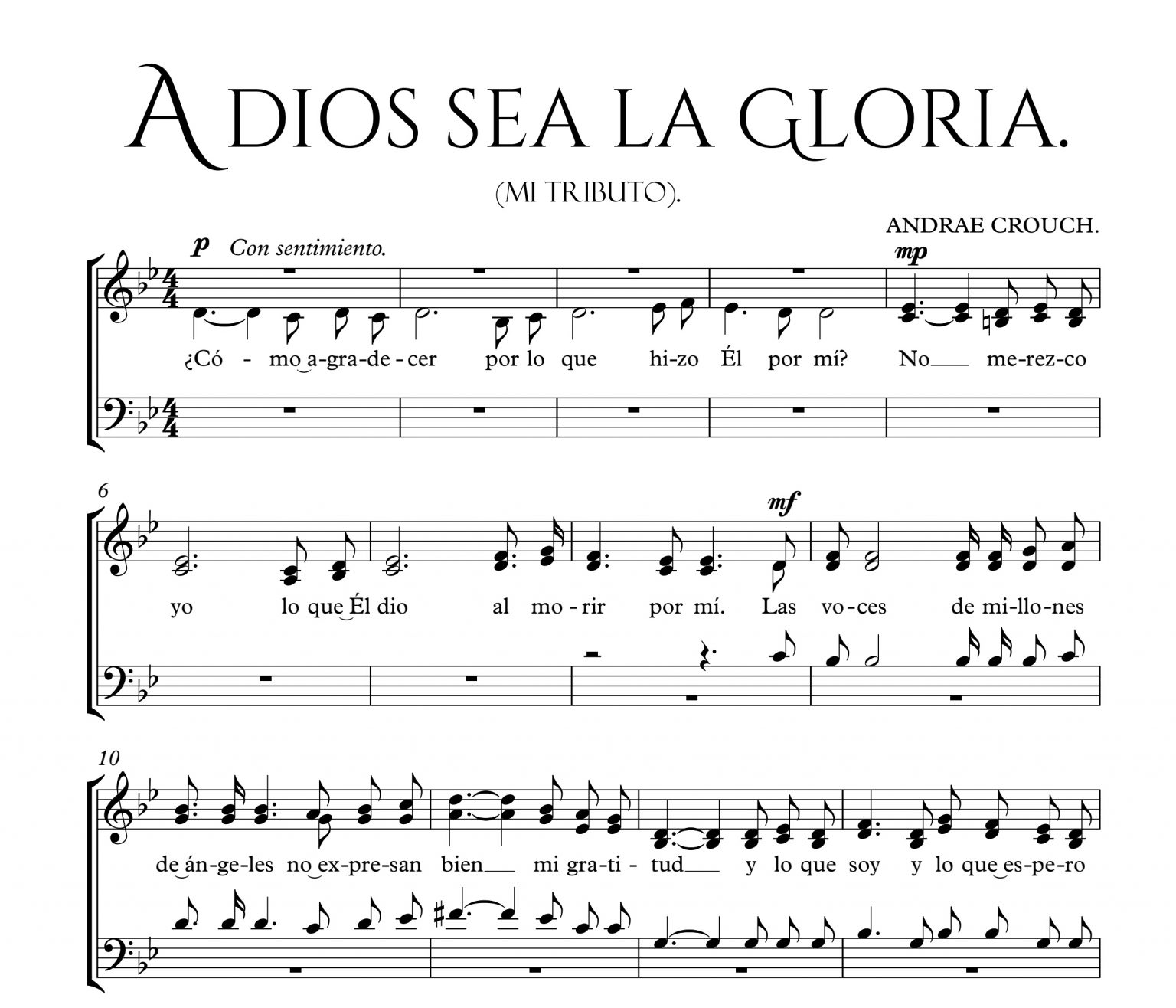 【Partituras Corales PDF 】|【 Partituras Cristianas 】| Coros IEP 🥇