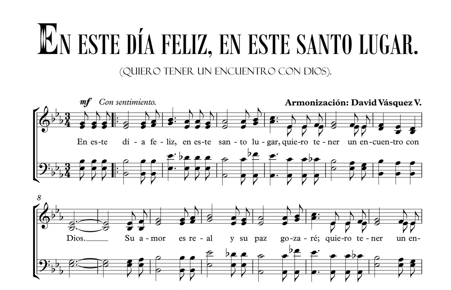 Fue en el Cruz | Partitura Coral | Coro IEP🥇