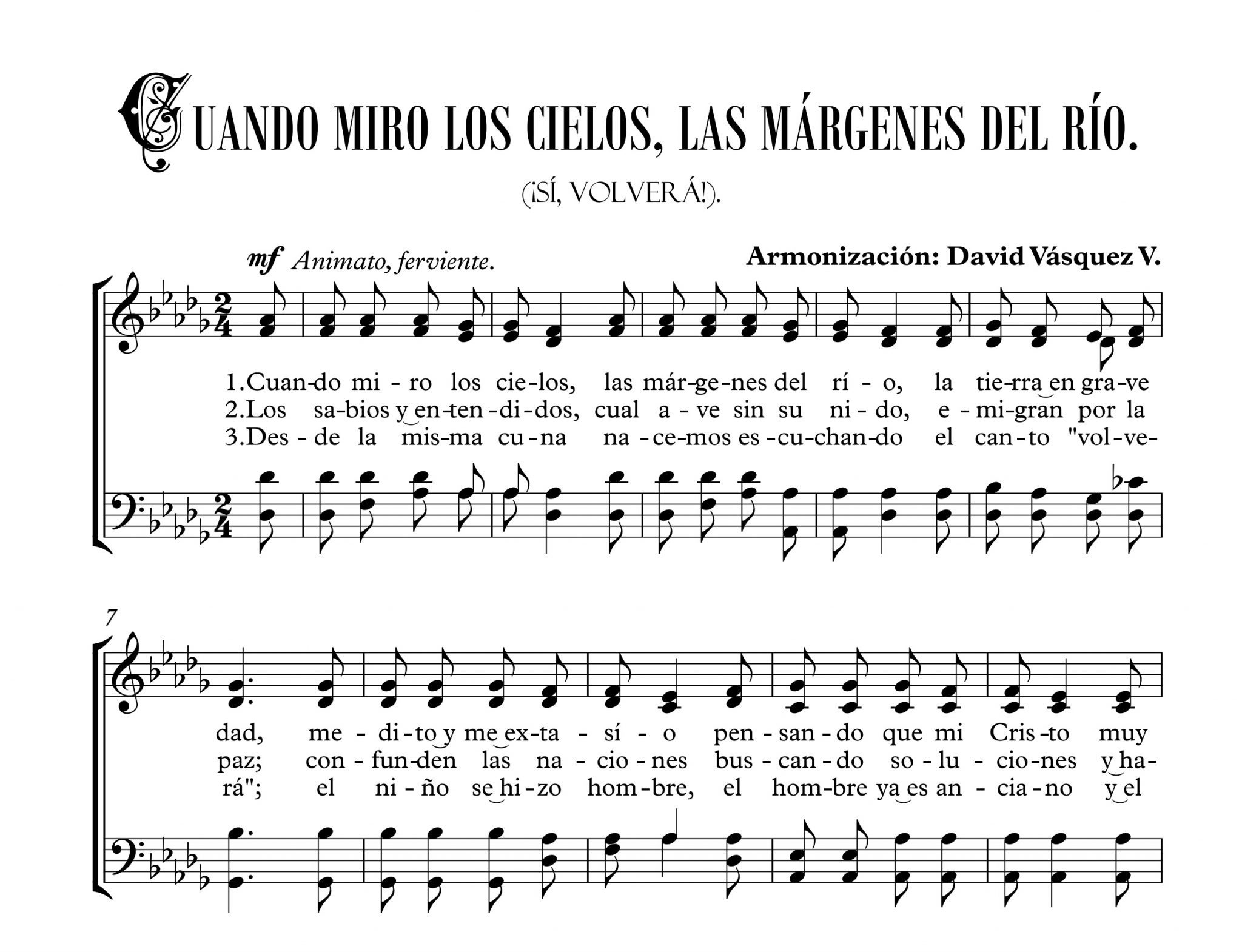 JESÚS ES LA LUZ DEL MUNDO. | Partitura Coral | Coro IEP