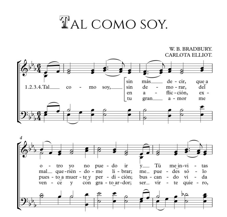 PECADOR, VEN AL DULCE JESÚS 】| Partitura Coral | Coro IEP